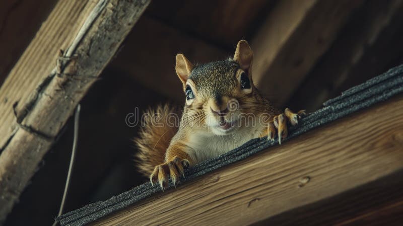 A Squirrel Gnawing on Wires in the Attic is Causing Structural Damage ...