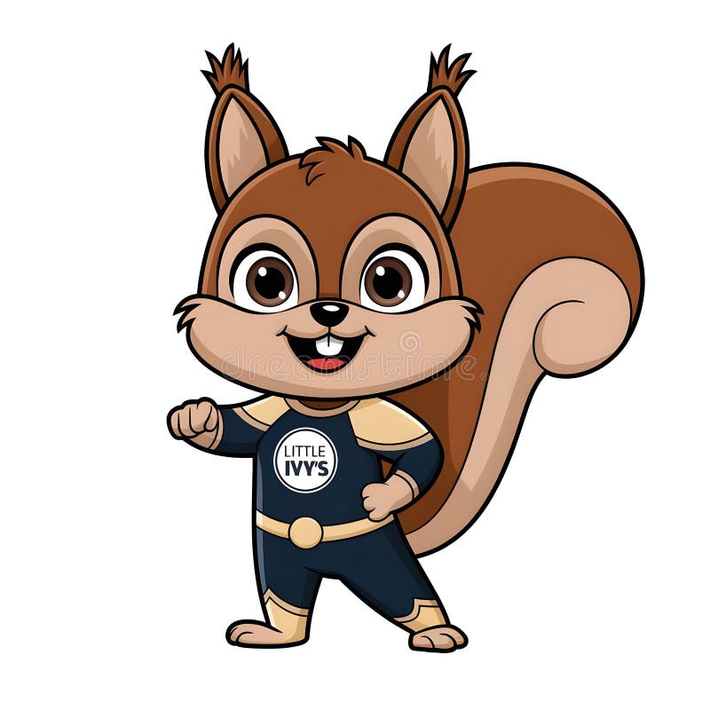 Squirrel Go To School with School Bag Illustration Stock Vector ...