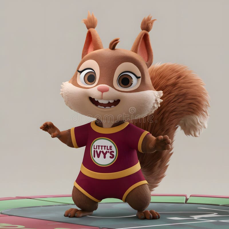 Squirrel Go To School with School Bag Illustration Stock Vector ...