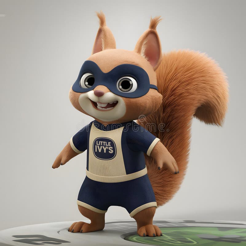 Squirrel Go To School with School Bag Illustration Stock Vector ...