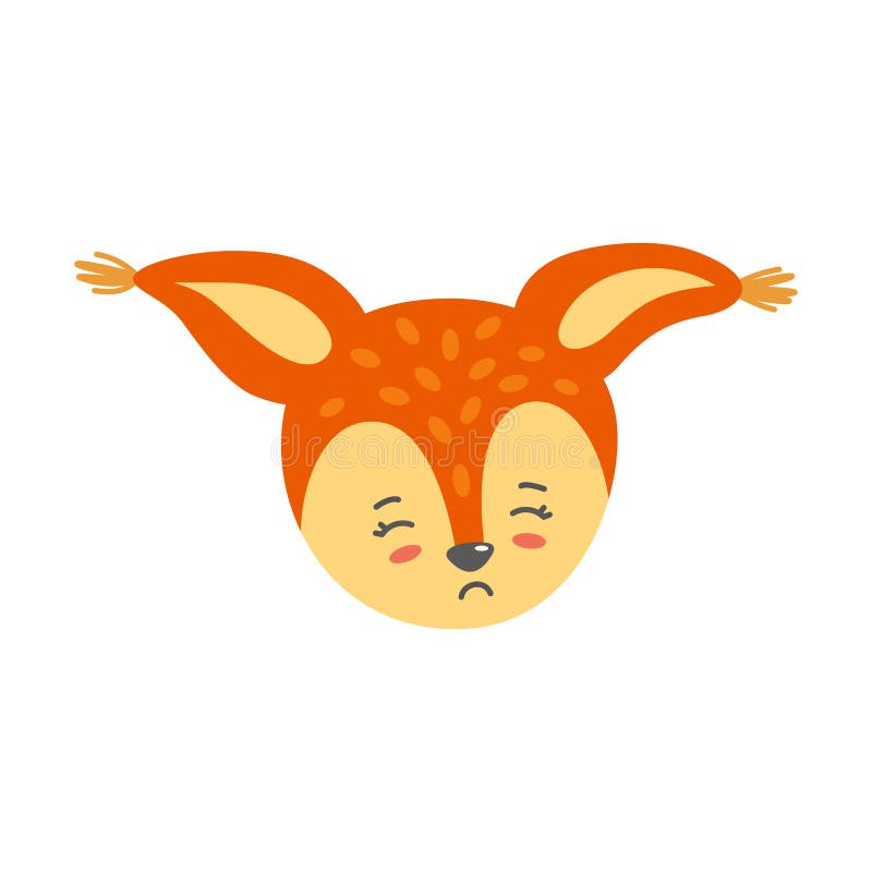 Squirrel Head As Emoji. Unhappy Emoticon. Vector Illustration of ... Squirrel Head As Emoji. Unhappy Emoticon. Vector Illustration of ...