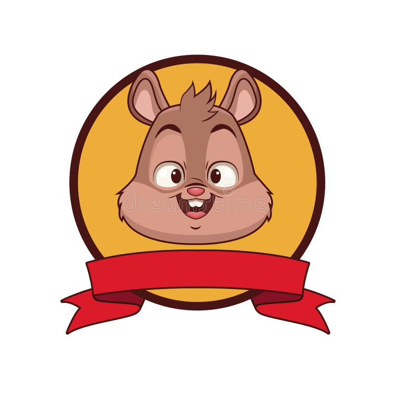Squirrel head cartoon stock vector. Illustration of mammal - 108756602