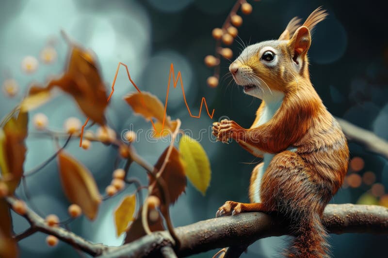 A Squirrel Holding a Piece of Paper with a Graph on it with Generative ...