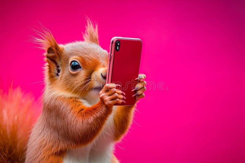 Red Squirrel on a Phone Box Stock Photo - Image of brown, front: 237186218