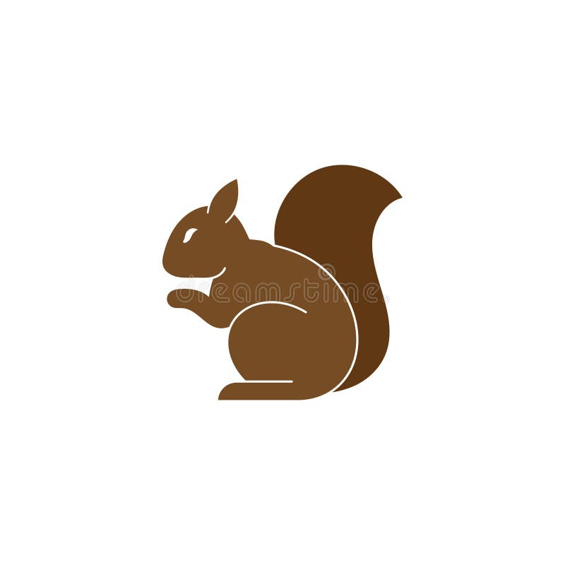 Squirrel Icon Design Template Vector Isolated Illustration Stock Vector ...