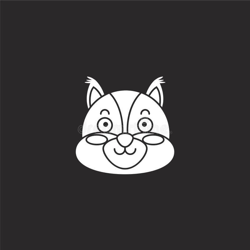 Squirrel Icon. Filled Squirrel Icon for Website Design and Mobile, App ...