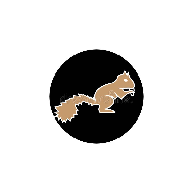 Squirrel Icon and Symbol Vector Illustration Stock Vector ...
