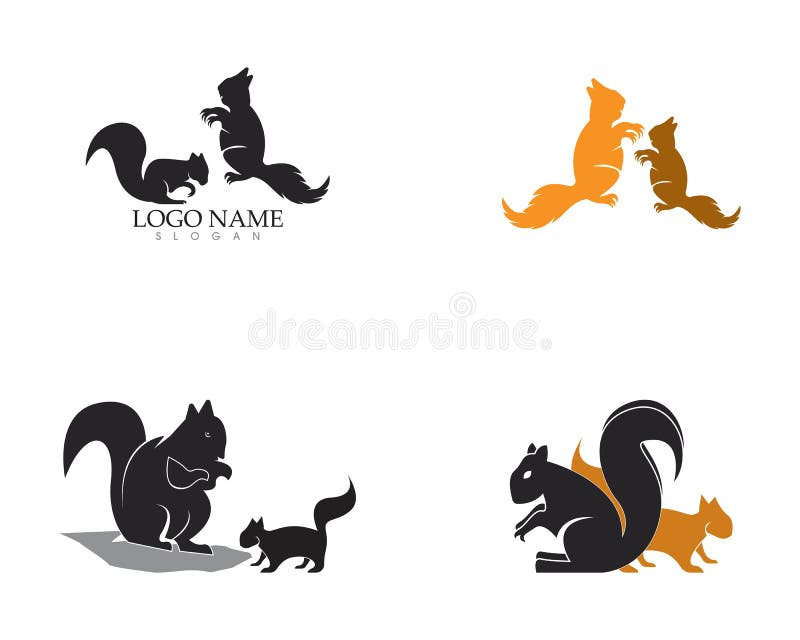 Squirrel Icon Vector Illustration Stock Vector - Illustration of ...