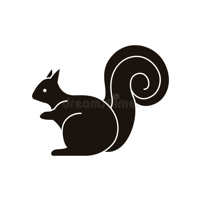 Squirrel Icon. Vector Illustration Decorative Design Stock Vector ...