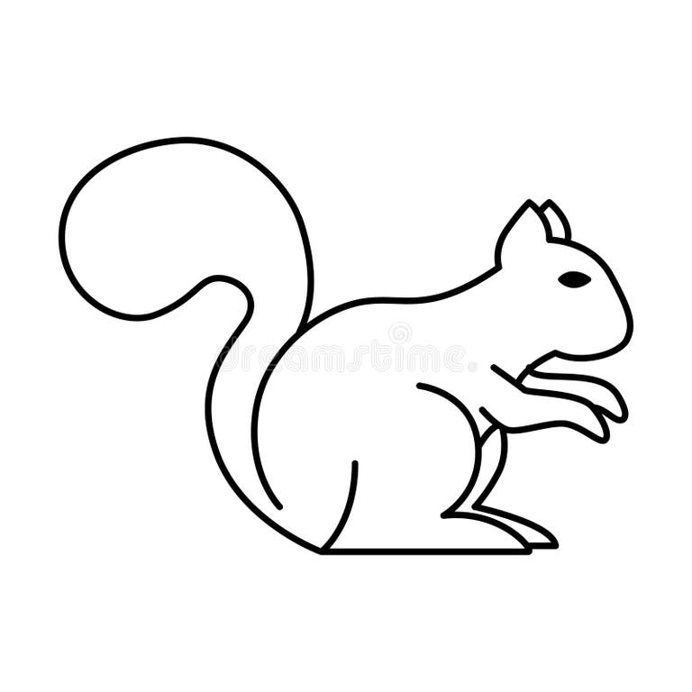 Squirrel Icon Vector on Trendy Design Stock Vector - Illustration of flat, vector: 339056295