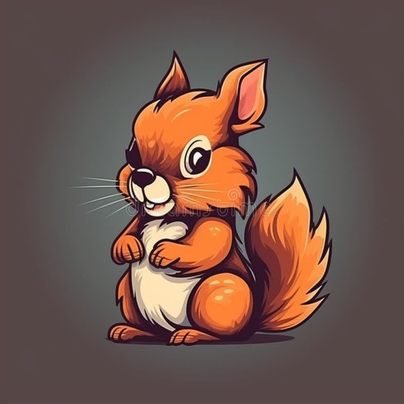 Squirrel illustration stock illustration. Illustration of element ...