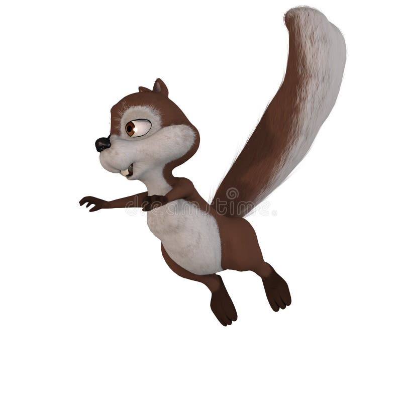Squirrel jumping stock illustration. Illustration of white - 3508080