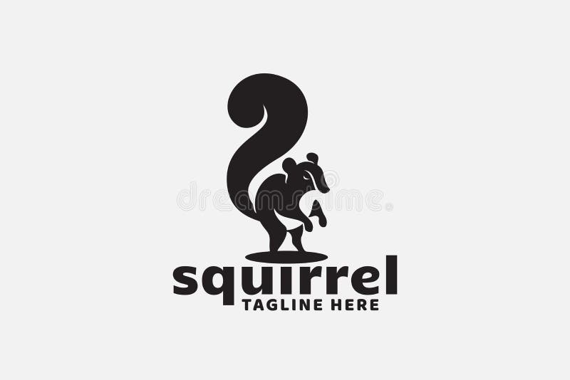 Squirrel Logo with a Cute Squirrel As the Icon Stock Vector ...