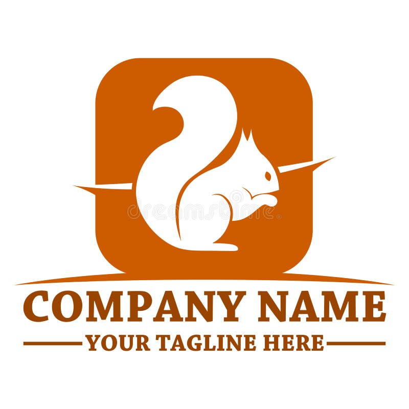 Squirrel Logo Design Template Stock Vector - Illustration of icon ...