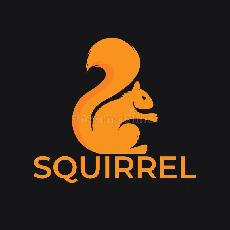 Squirrel Logo Design Template, Vector Illustration. Stock Vector ...