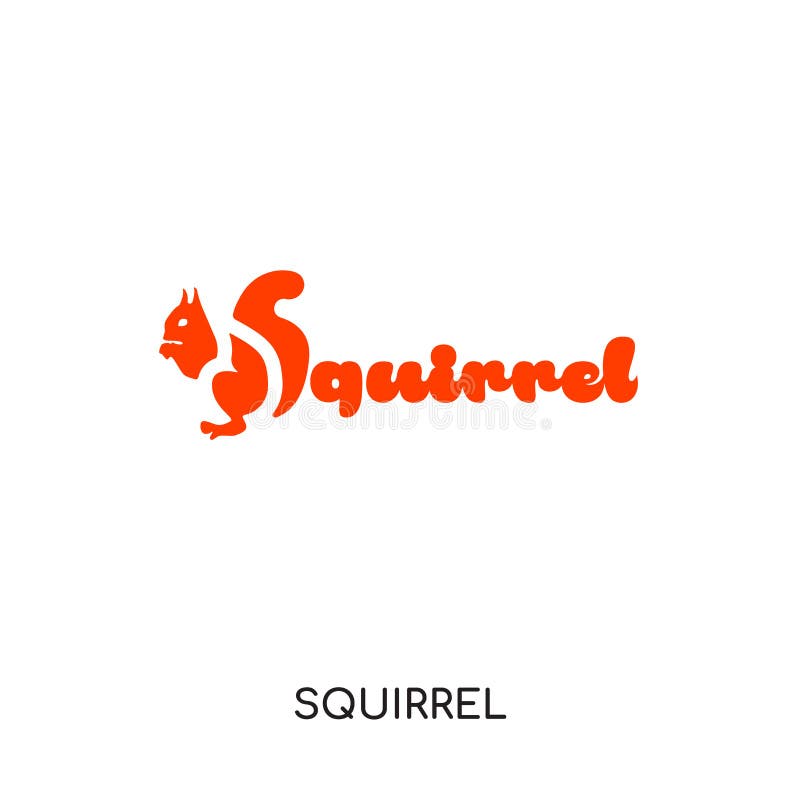Squirrel Logo Isolated on White Background for Your Web, Mobile Stock ...