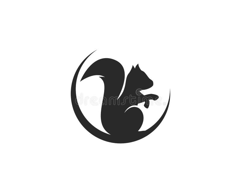 Squirrel logo stock vector. Illustration of icon, template - 122558292
