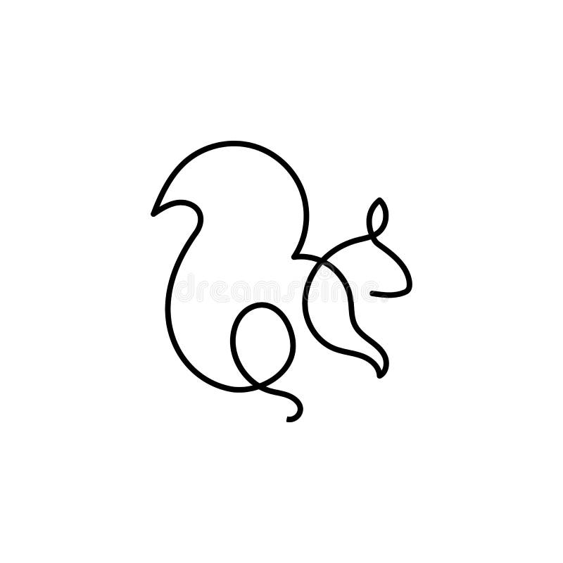 Squirrel Line Drawing Stock Illustrations – 2,739 Squirrel Line Drawing ...