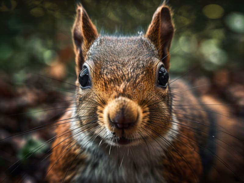 Squirrel Portrait Created with Generative AI Technology Stock ...
