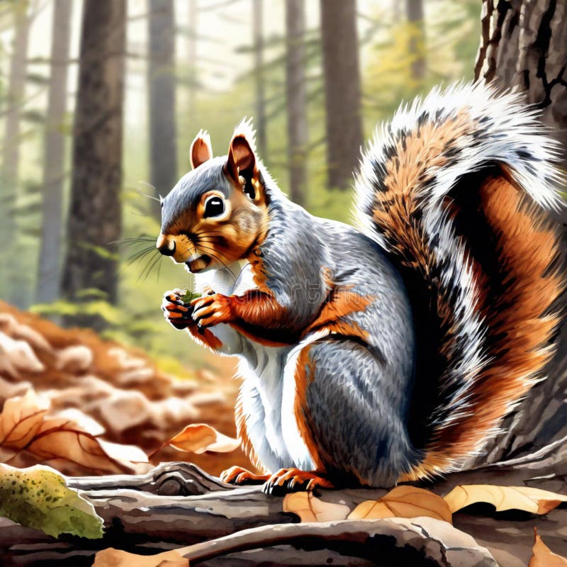 Squirrel S Woodland Adventures: a Tale of the Forest Stock Image ...