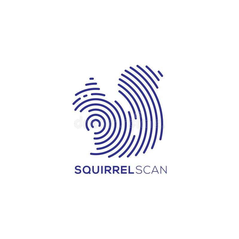 Squirrel Scan Technology Logo Vector Element. Animal Technology Logo ...