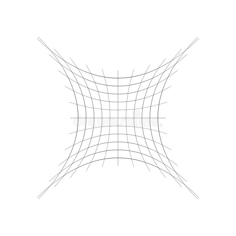 Squished, Condensed, Pinched Lines Abstract Geometric Element ...