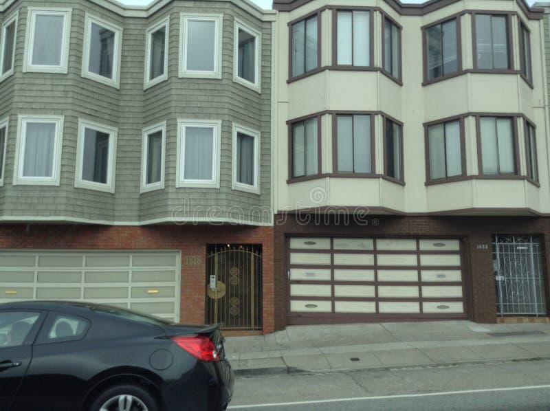 Squished editorial photo. Image of foggy, buildings, squished - 42558196