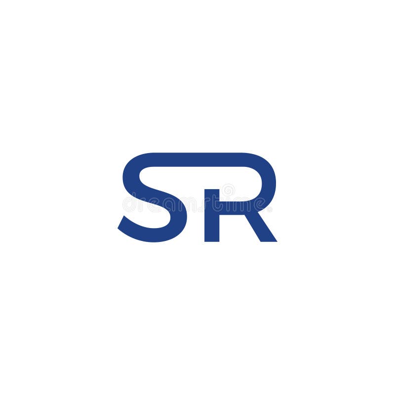 Sr Initial Letter Vector Logo Icon Stock Vector - Illustration of ...