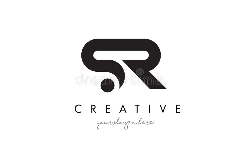 SR Letter Logo Design with Creative Modern Trendy Typography. Stock ...