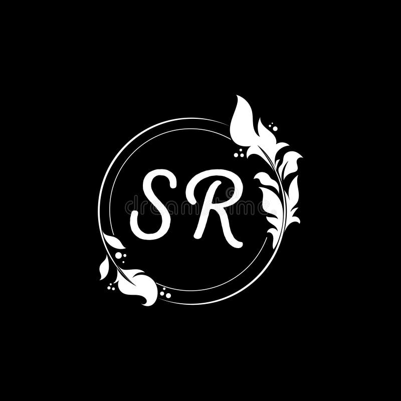 Sr Unique Abstract Geometric Logo Design Stock Vector - Illustration of ...