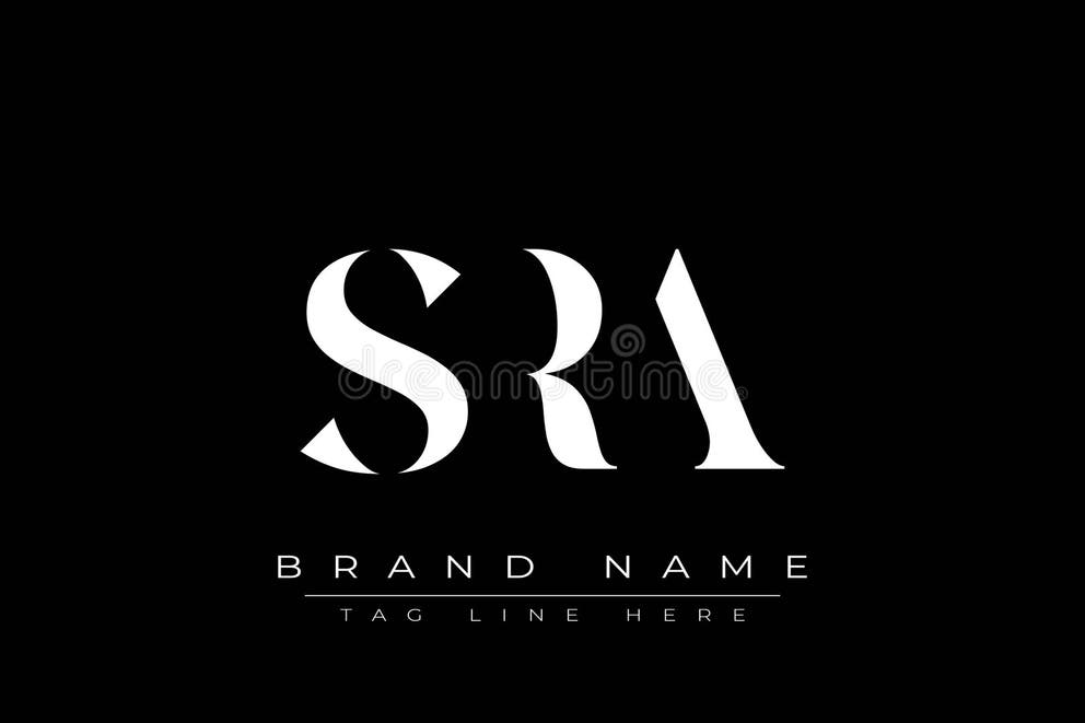 SRA Abstract Letter Logo Design Stock Vector - Illustration of ...