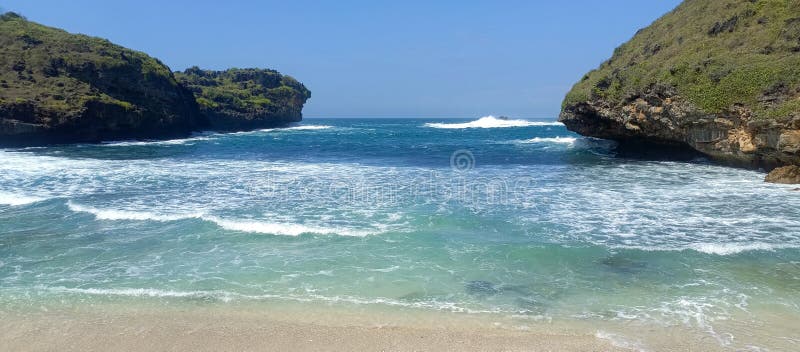 Srau beach in the summer stock photo. Image of beach - 286490866
