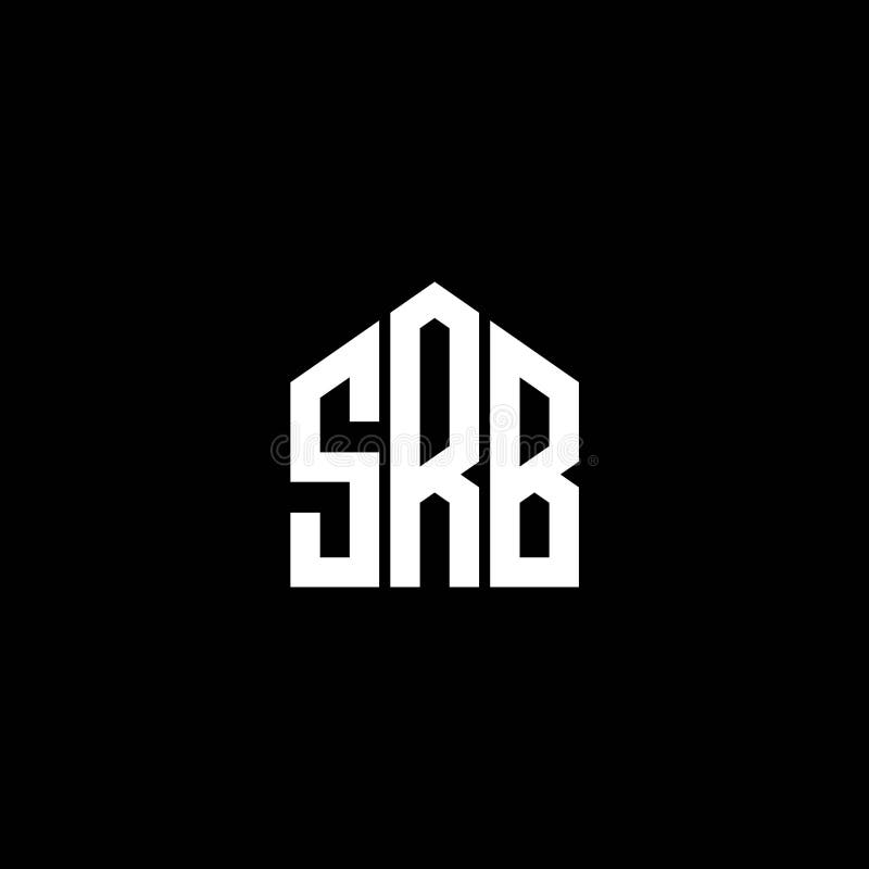 SRB Letter Logo Design on BLACK Background. SRB Creative Initials ...