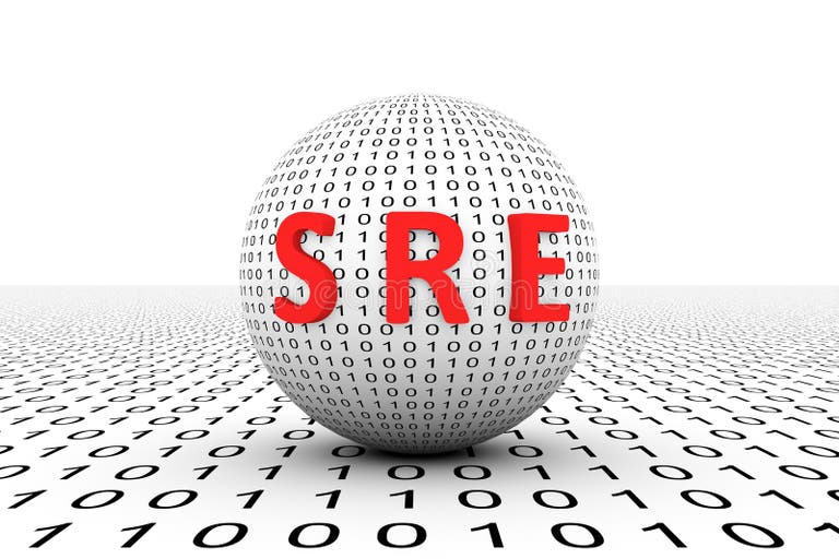 SRE Conceptual Sphere Binary Code 3d Stock Illustration - Illustration ...