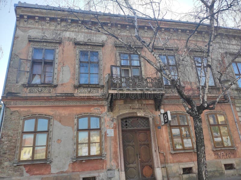 Sremska Mitrovica Serbia Old Facade Editorial Photography - Image of ...