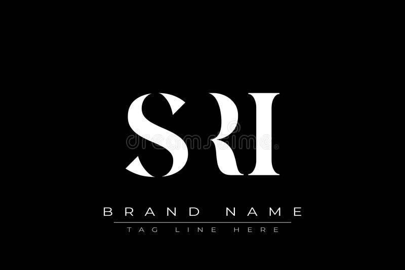 SRI Abstract Letter Logo Design Stock Vector - Illustration of vector ...