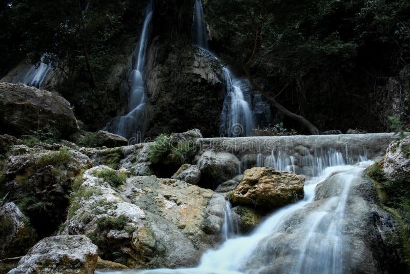 Beautiful Sri Gethuk Waterfall Yogyakarta, Indonesia Stock Photo ...