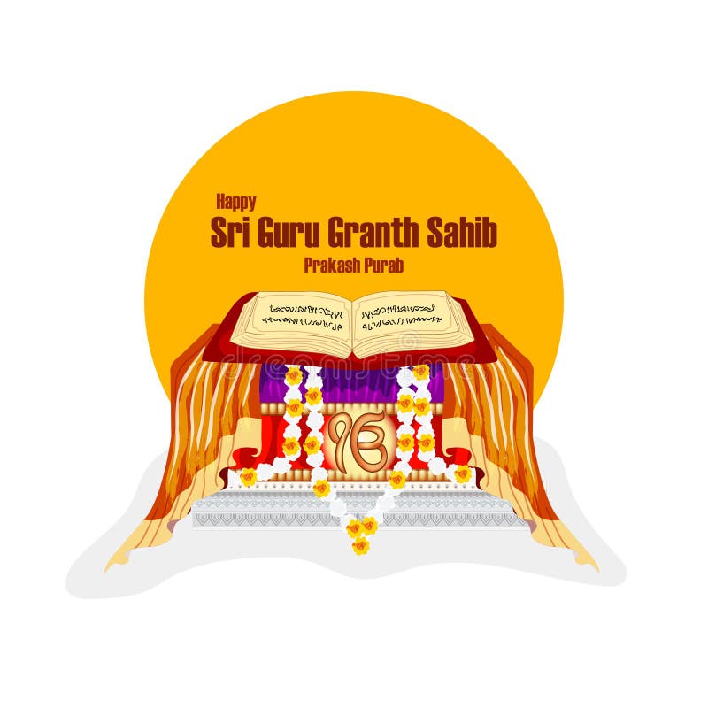Sri Guru Granth Sahib Ji Guru Purab Stock Vector - Illustration of ... Sri Guru Granth Sahib Ji Guru Purab Stock Vector - Illustration of ...