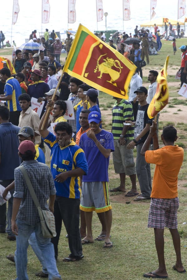 Sri Lanka Fans at Cricket World Cup 2011 Editorial Stock Image - Image ...