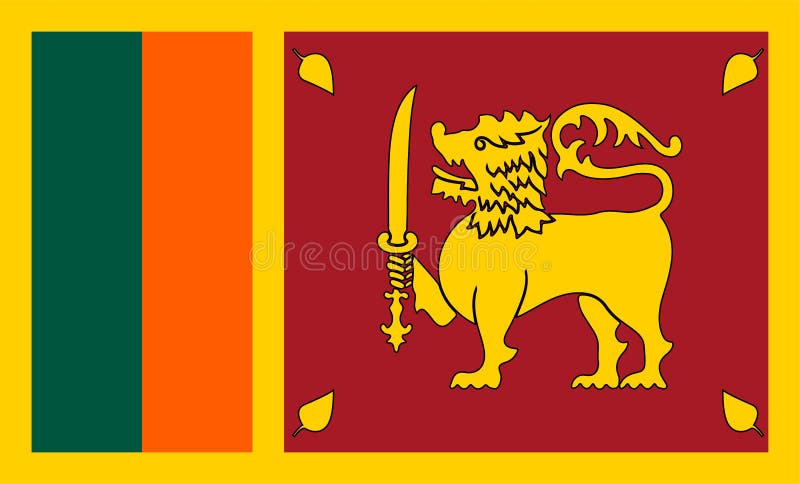 Sri Lanka Flag Design Vector Stock Vector - Illustration of logo ...