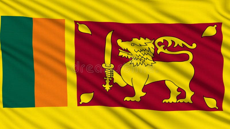Sri Lanka Flag Showing on World Map with 3D Rendering Stock Footage ...