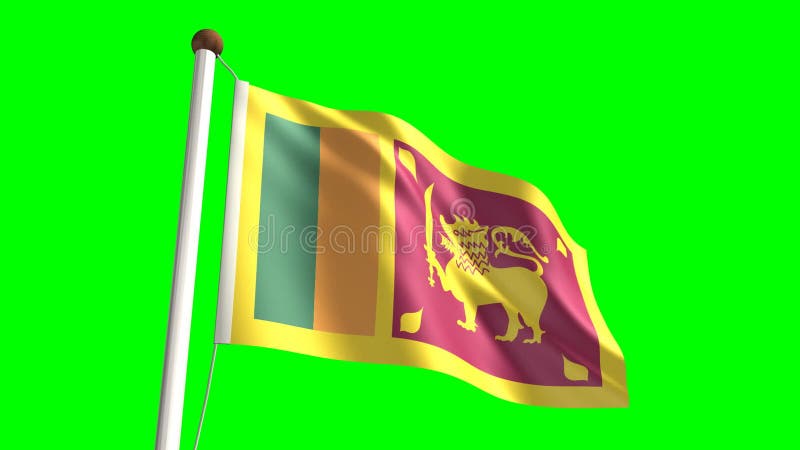 Sri Lanka Flag Waving Animation Background Animated Flag of Sri Lanka ...