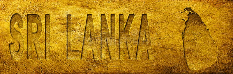 Sri Lanka Grunge Gold Texture Stock Illustration - Illustration of ...