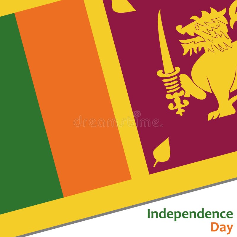Sri Lanka independence day stock vector. Illustration of history - 95796161