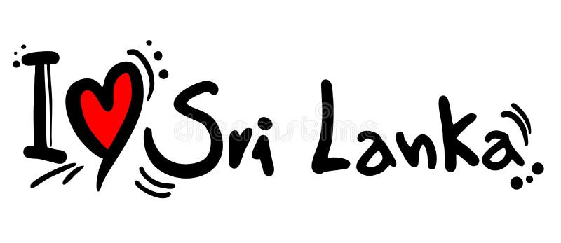 Sri Lanka love stock vector. Illustration of hobbit - 259539583