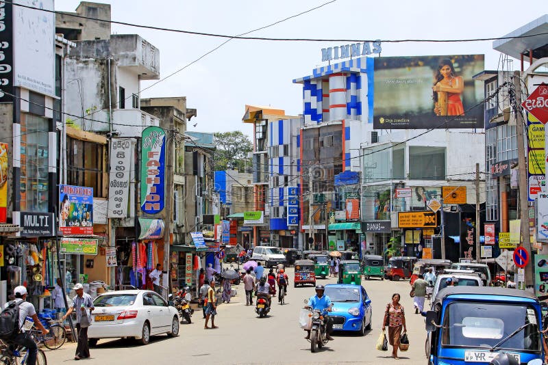 Sri Lanka Negombo Cityscape Editorial Stock Image - Image of downtown ...