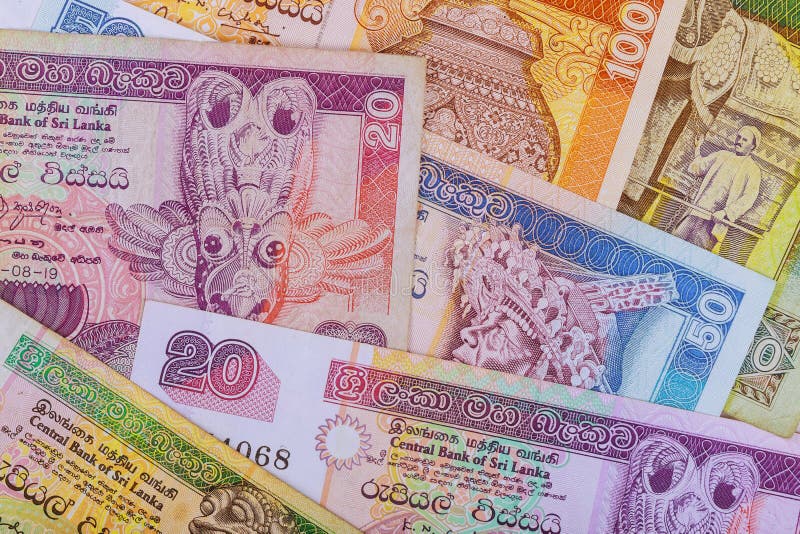 Sri Lanka Rupee Money from Various Denominations Stock Image - Image of ...