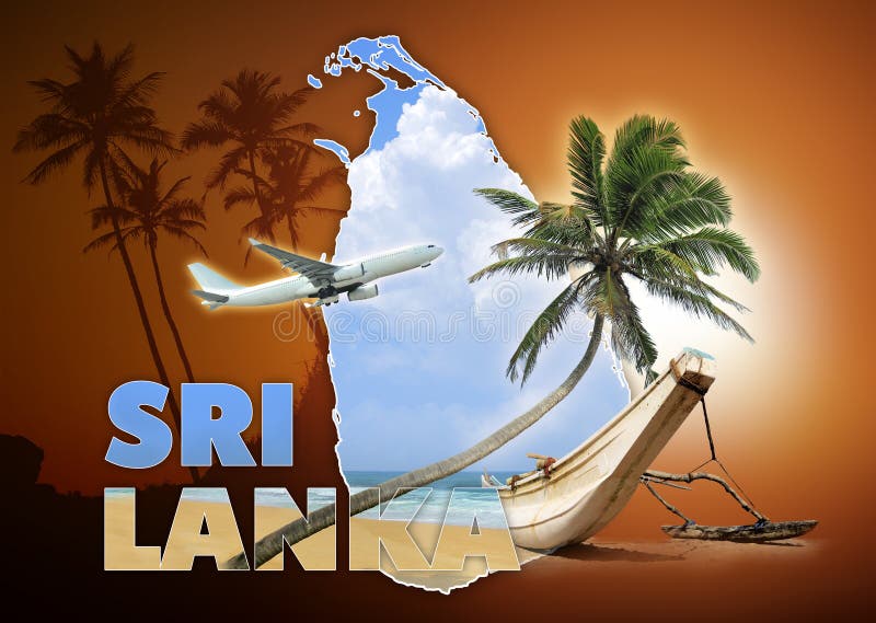 Sri Lanka travel concept stock illustration. Illustration of holiday ...