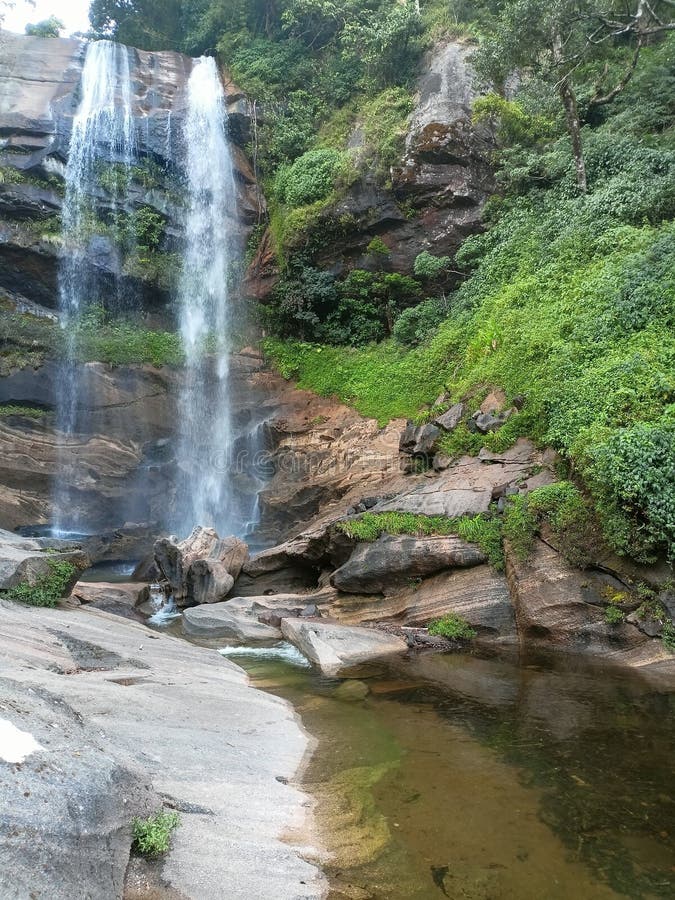 Sri Lanka Water Fall County Beautiful Stock Photo - Image of county ...