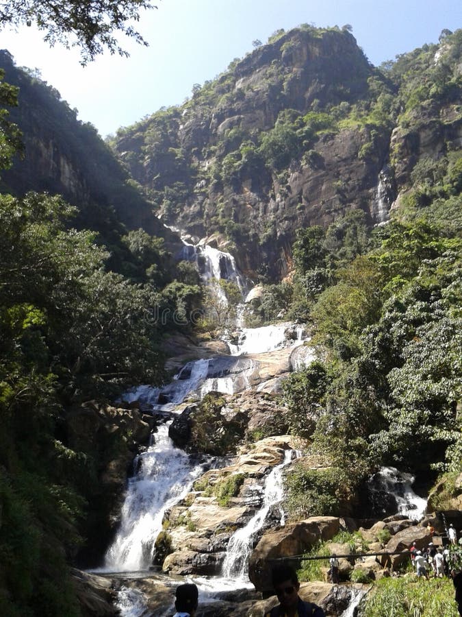 Sri lankan water fall stock photo. Image of fall, water - 91928110